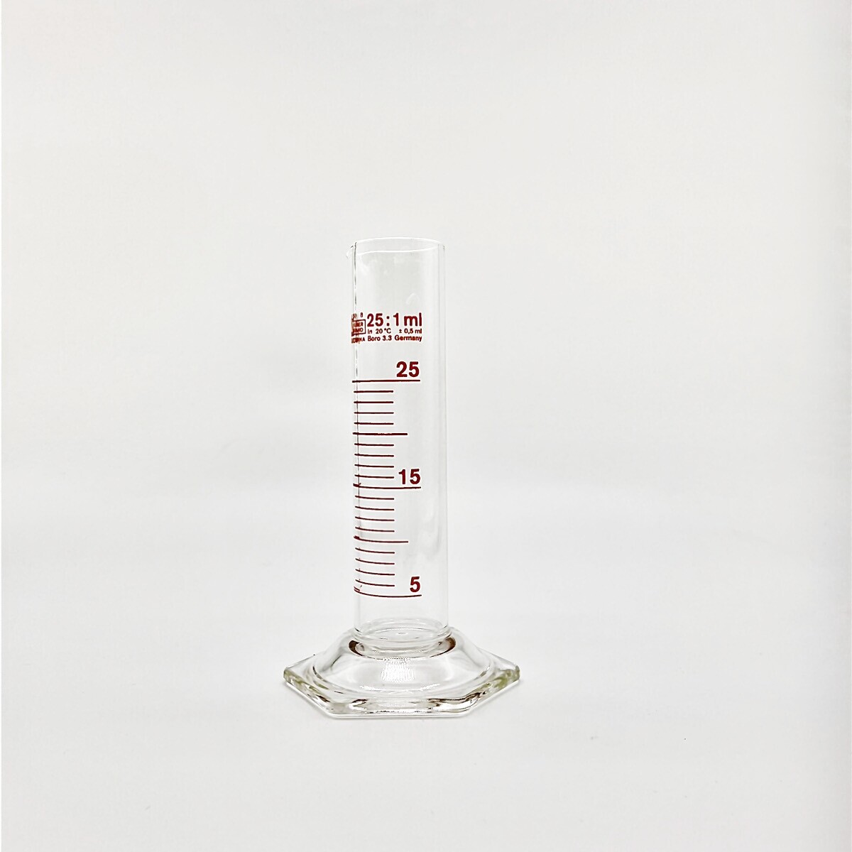 ガラス計量瓶（メスシリンダー）25ml 円筒形｜ONLINE SHOP カモミール｜小田急線豪徳寺｜NARD認定校